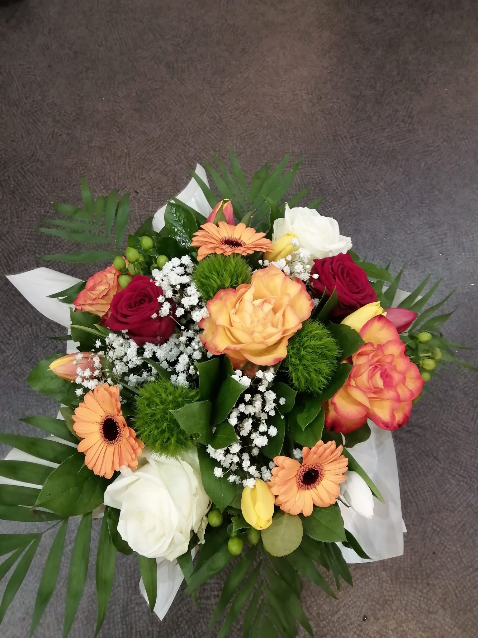 Bouquet de fleurs coupées fraîches - Les Fleurs du Temps